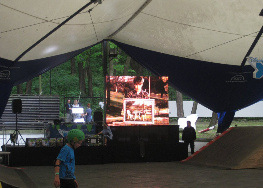 Stability Dip Hanging Stage Led Screens Yc Input , Sports Use